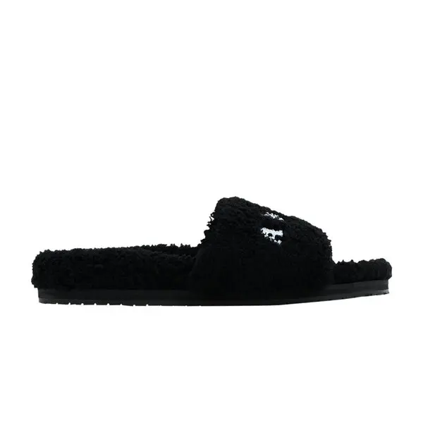 Amiri Shearling Slippers - Black
