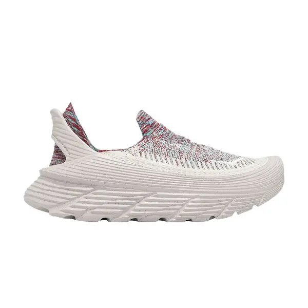 Hoka Restore Tc "vibrant Bloom Pack" Alabaster Red Cabbage