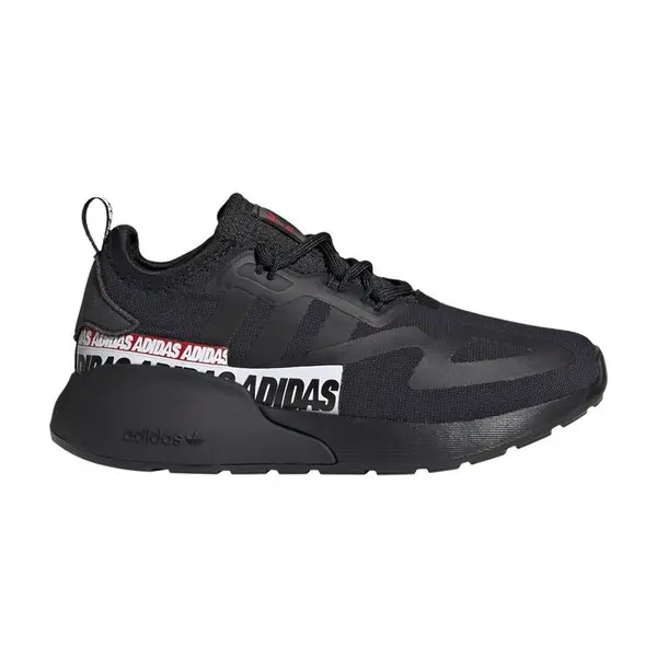 Adidas Zx 2k J Sneakers With Wordmark Heel Stripe - Black