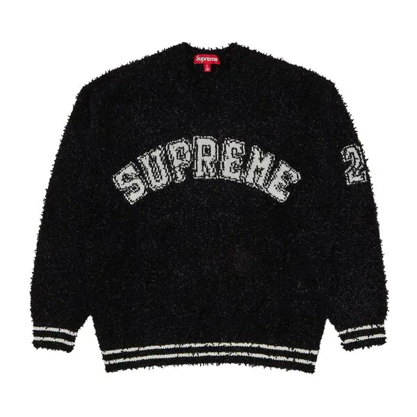 Supreme Textured Arc Sweater - Black
