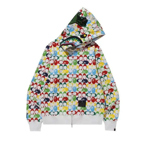 BAPE X Coach Shark Zip Hoodie - Multicolor