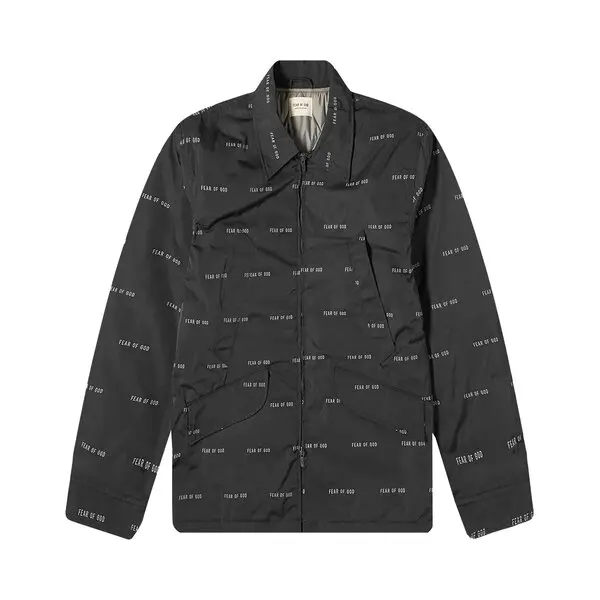 Fear Of God All Over Print Nylon Field Jacket - Black
