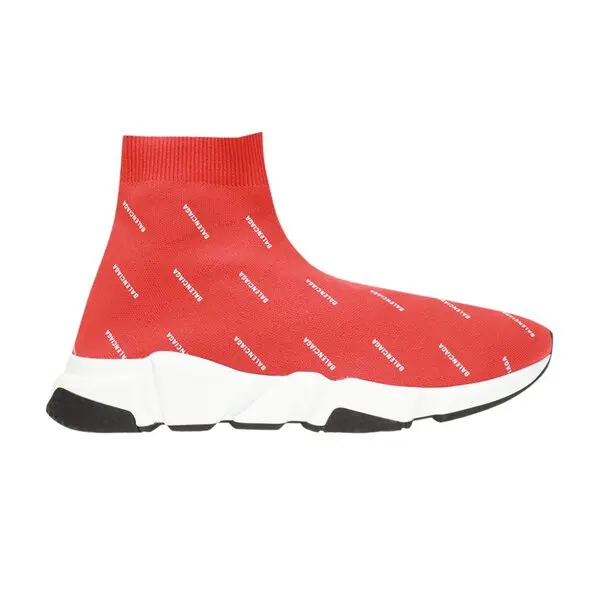 Balenciaga Speed Trainer Mid 'all Over Logo