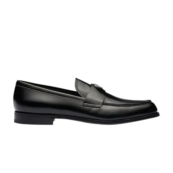 Prada Brushed Leather Loafer