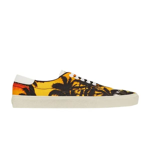 Saint Laurent Sunset Palm Skate Sneakers - Orange