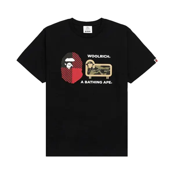 BAPE X Woolrich Tee - Black