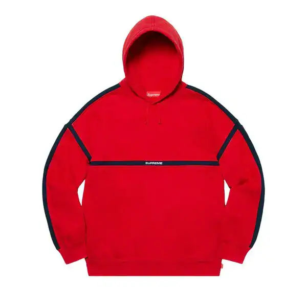 supreme  warm up hooded sweatshirt