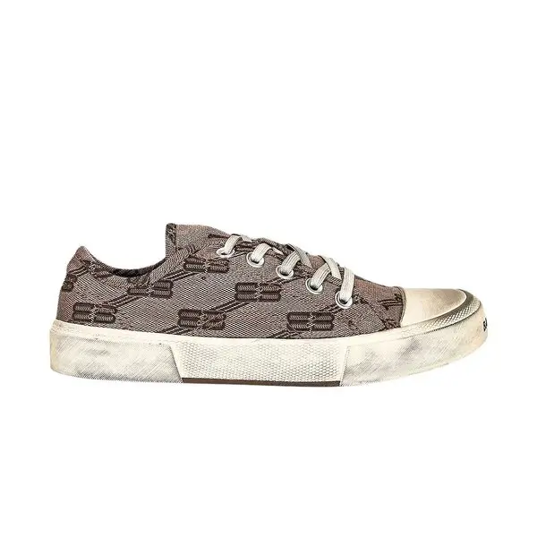 Balenciaga Paris Low 'bb Monogram' Sneakers - Grey