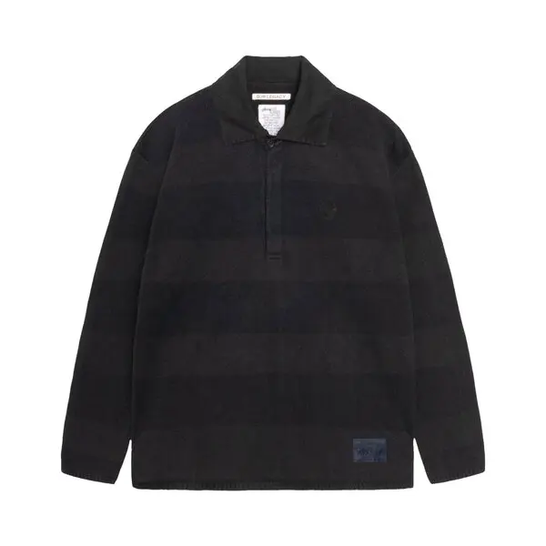 StÜssy X Our Legacy Work Shop Rugby Mud Overdye Stripe