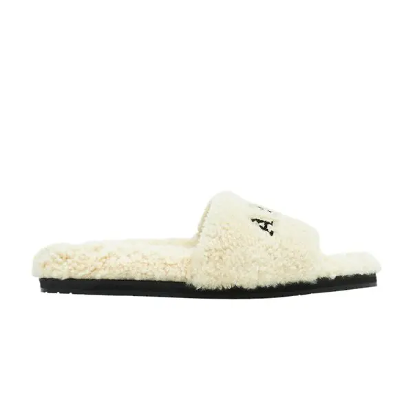 Amiri Shearling Slippers - Tan