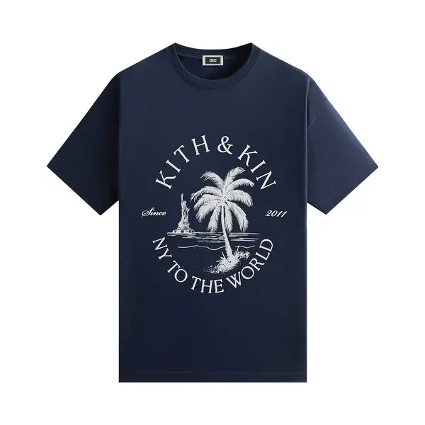 Kith Ny To The World Palm Pocket Tee