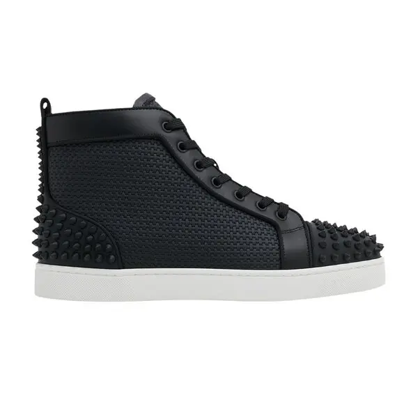 CHRISTIAN LOUBOUTIN Louis Flat Spiked High-top Sneakers