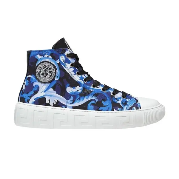 Versace Greca High Barocco Print Sneakers