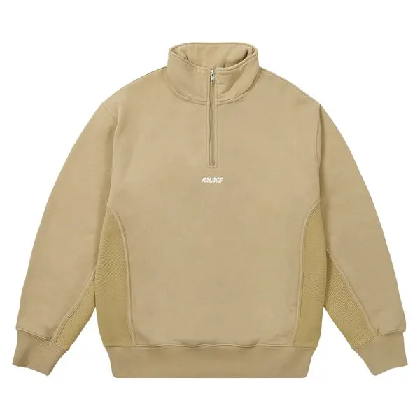 PALACE 1/4 Zip Funnel - Grey