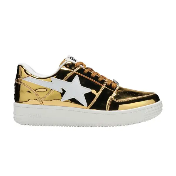 BAPE Bapesta Low Foil Sneakers - Gold