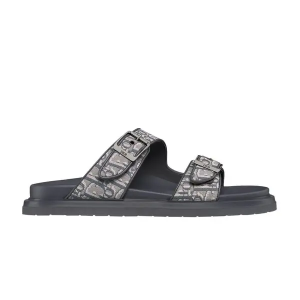 Dior Aqua Sandal Oblique Deep - Grey