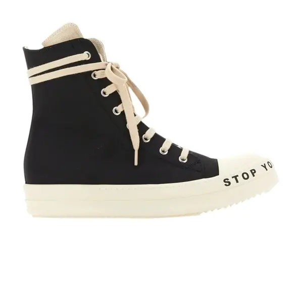Rick Owens High 'stop Your Breath - Black