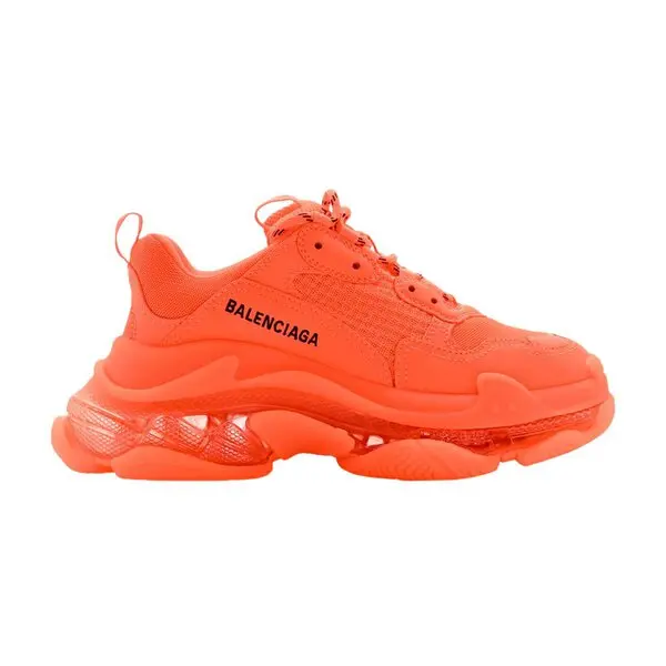 Balenciaga Triple S Sneaker With Clear Sole - Orange
