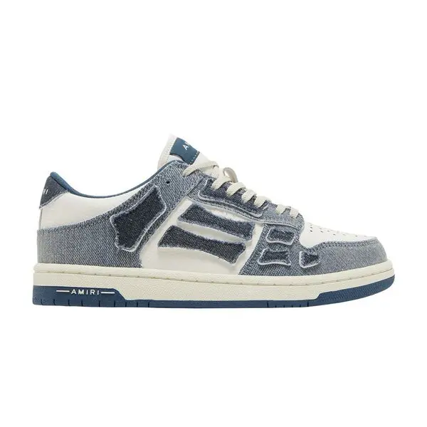 Amiri Skel Top Low Denim Sneakers