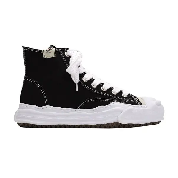 Mihara Yasuhiro Hank Og Sole Canvas High-top Sneakers - Black