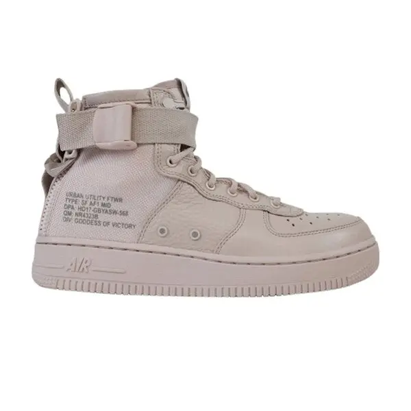 Nike Sf Air Force 1 Mid Gs Sneakers - Tan