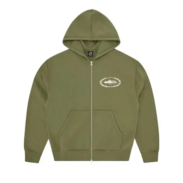 Corteiz Superior Royale Zip Hoodie - Green | Editorialist