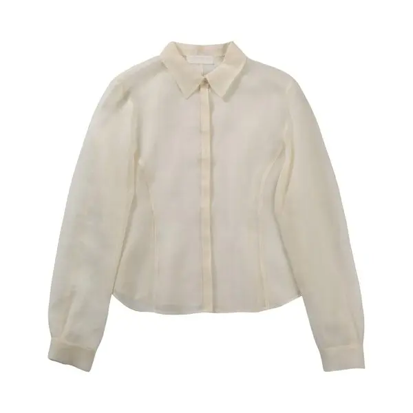 AMOMENTO Sheer Slim Fit Shirt - Grey
