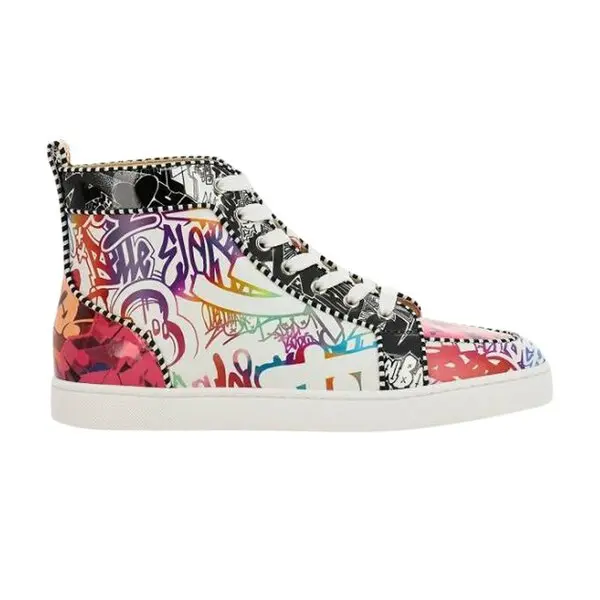 CHRISTIAN LOUBOUTIN Rantus Orlato Graffiti Flats