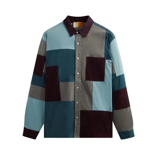 Kith Patchwork Cord Ludlow Shirt - Blue