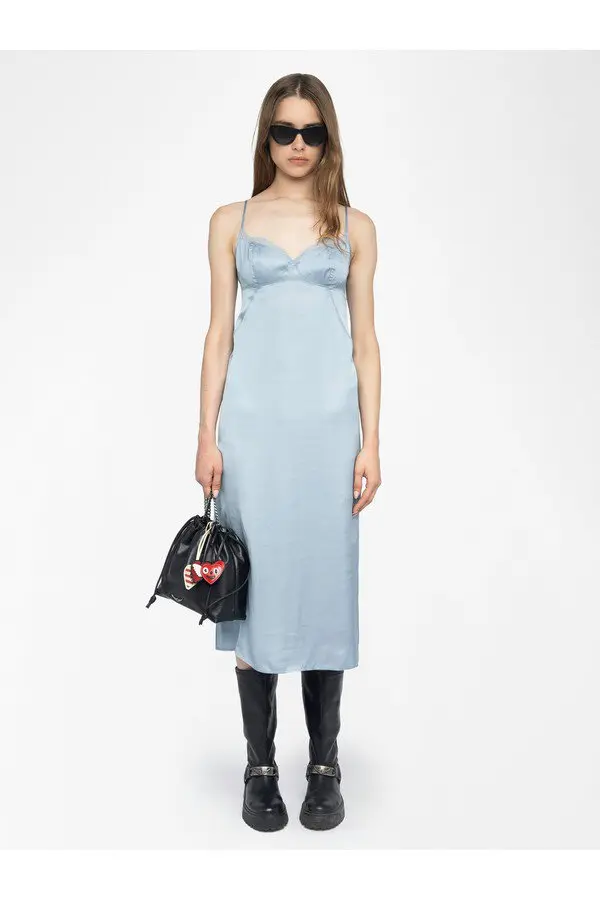 Zadig&Voltaire Rialta Satin Dress - Multicolor / White