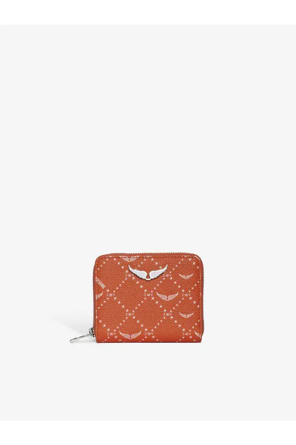 Zadig&Voltaire Mini Zv Monogram Wallet - Natural