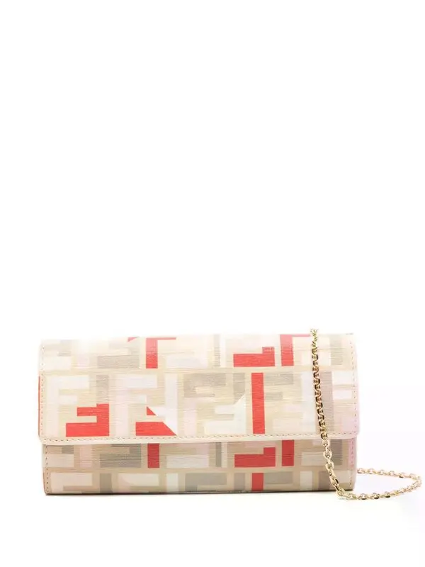 Fendi Roma Ff-pattern Clutch