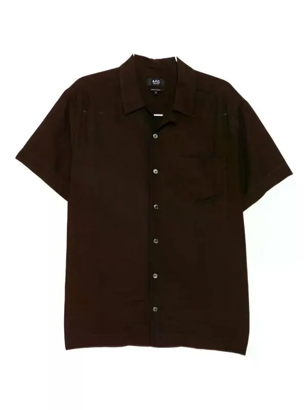 A.p.c. Roy Shirt - Brown