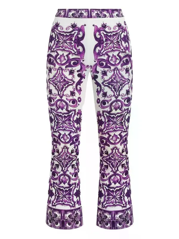 Dolce & Gabbana Majolica-print Trousers
