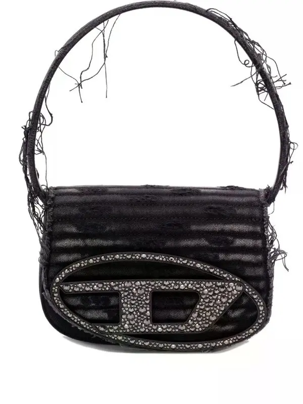 Diesel 1dr Crystal-embellished Shoulder Bag - Black