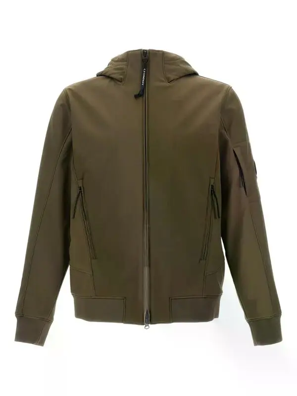 C.P. COMPANY Hooded Zip-fastening Jacket - Green