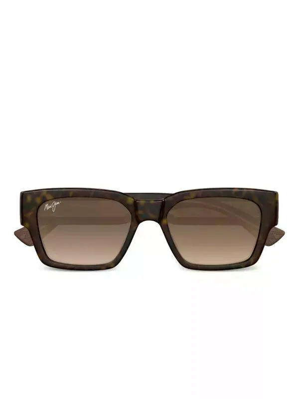 Maui Jim Kenui Tortoiseshell Square Sunglasses