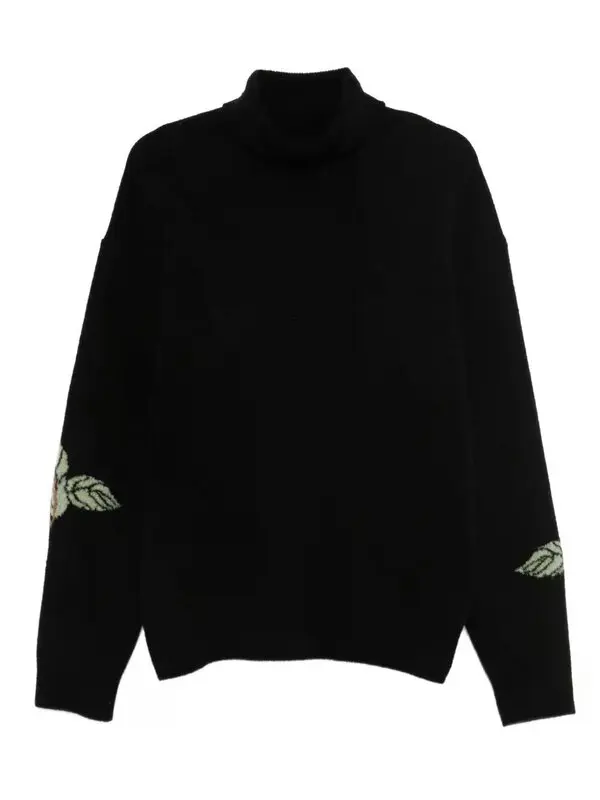 Nanushka Rose-embellished Wool Sweater