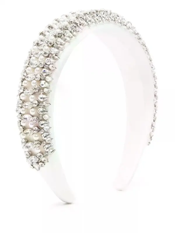 SELF-PORTRAIT Crystal And Pearl Headband