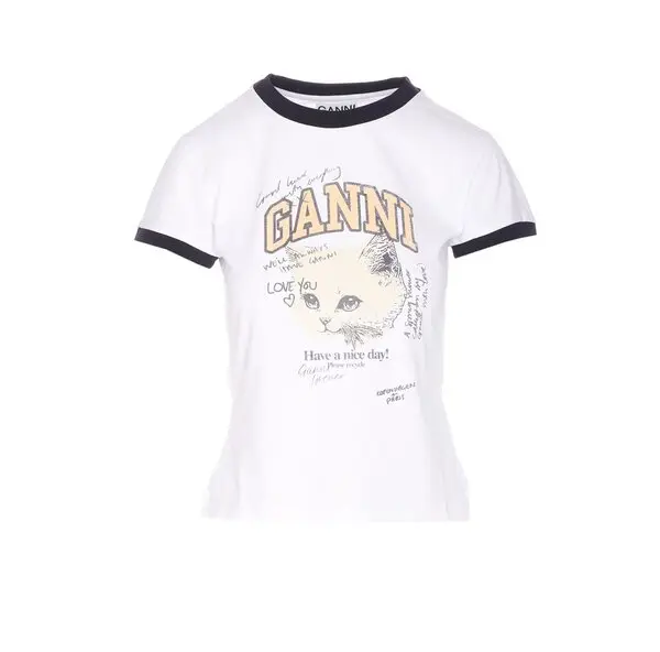 GANNI Basic Kitty T-shirt