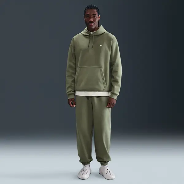 Nike Solo Swoosh Cuffed Fleece Pants - Green