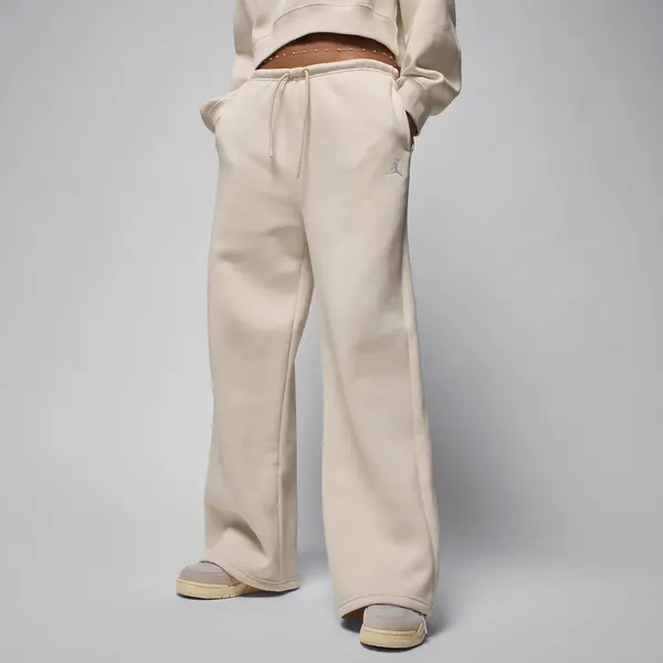 JORDAN Brooklyn Fleece Open-hem Pants - Brown