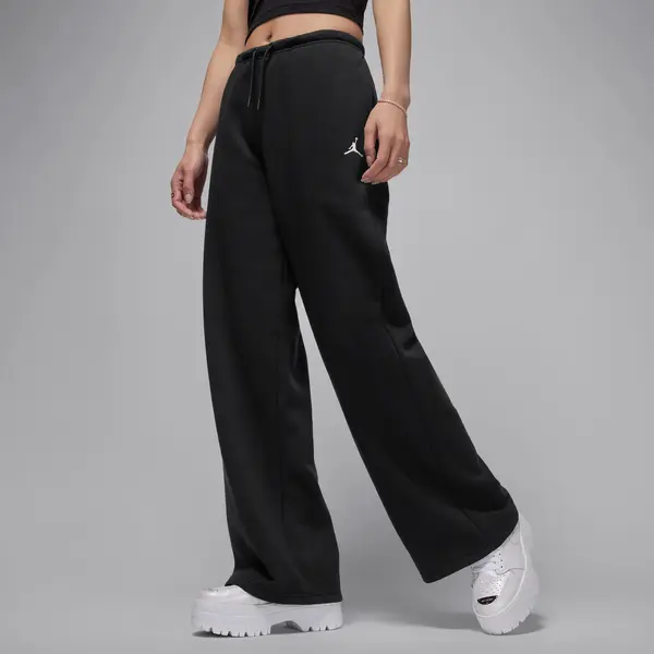 JORDAN Brooklyn Fleece Open-hem Pants - Black