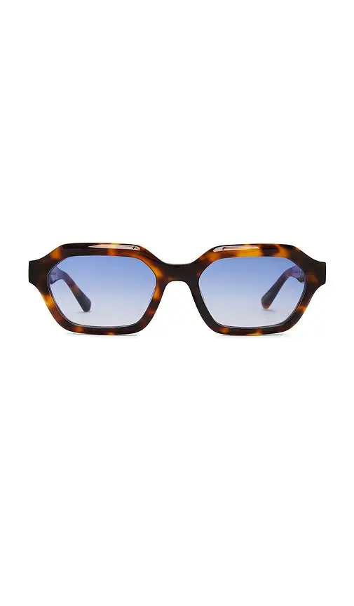 MESSYWEEKEND Anthony Octagon Sunglasses - Tortoise & Blue