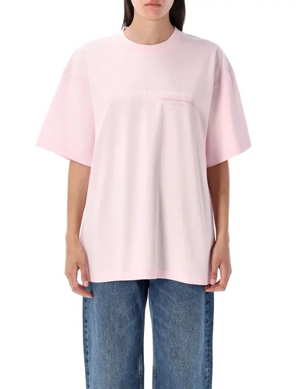 Alexander Wang Oversized Logo T-shirt - Light Pink