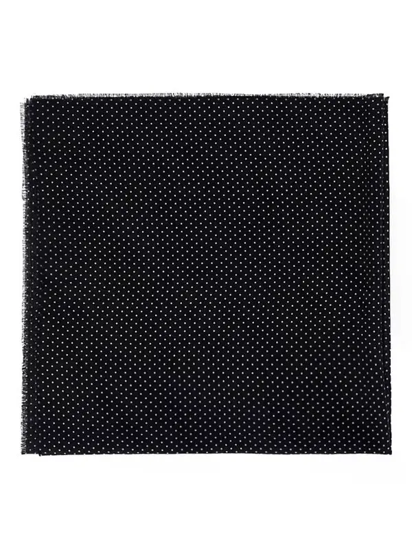 Destin Polka-dot Scarf - Black