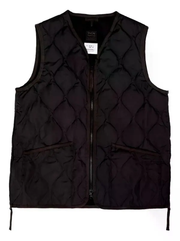 Taion V-neck Down Gilet - Grey