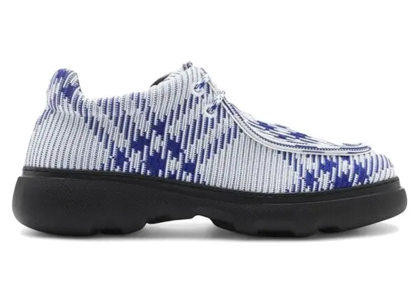 Burberry Creeper Lace-up Shoes With Check Print