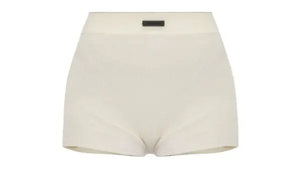 Fear Of God Essentials Soft Ribbed Knit Boxer - Cloud White