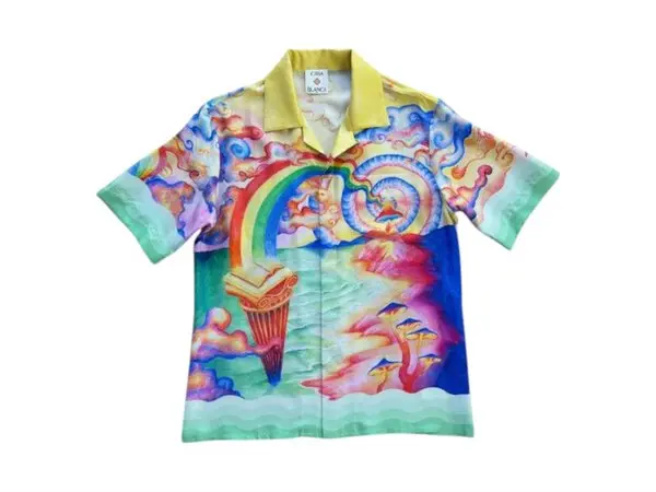Casablanca Short Sleeve Cuban Collar Shirt